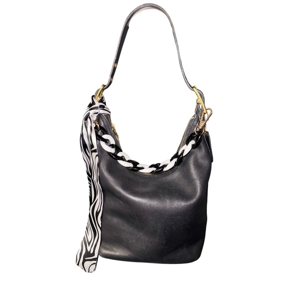 Coach | Bags | Vintage Coach Legacy West 9823 Black Leather Hobo ...